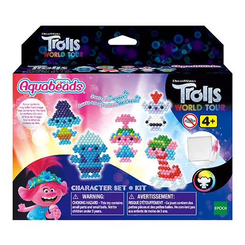 Trolls World Tour Characters Set Kit Aquabeads Kids 4 years and up New ...
