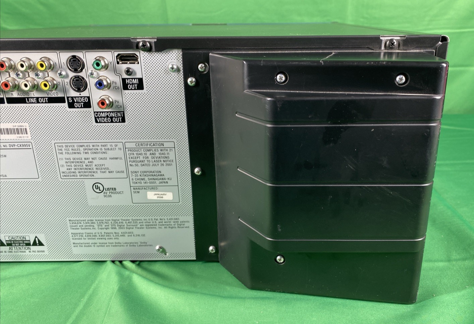 Sony DVP-CX995V Disc Explorer 400 DVD CD SACD Player HDMI No Remote | eBay