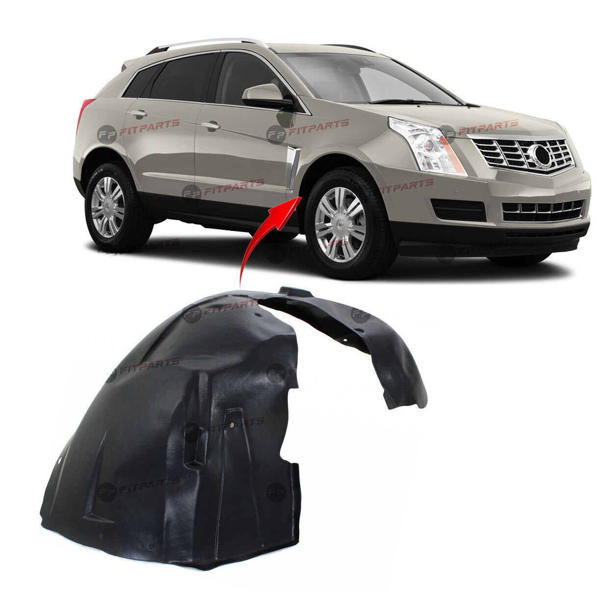 Front Right Passenger Side Fender Liner For 2010-2016 Cadillac SRX ...