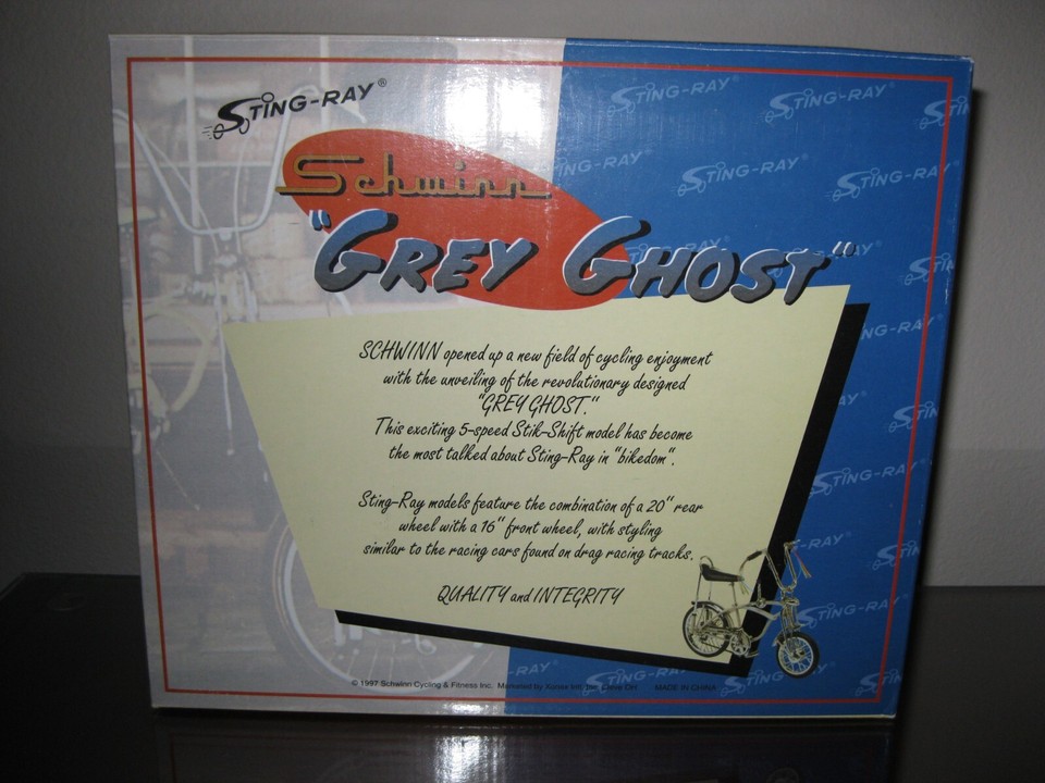 NOS SCHWINN STINGRAY KRATE GREY GHOST BICYCLE 1:6 SCALE MODEL XONEX ...