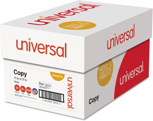 28110 Copy Paper, 92 Brightness, 20Lb, 11 X 17, White (Case of 2500 Sheets) 7445004943961| eBay