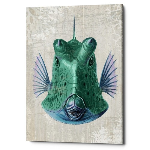 Epic Graffiti 'Cowfish' by Fab Funky Giclee Canvas Wall Art, | eBay