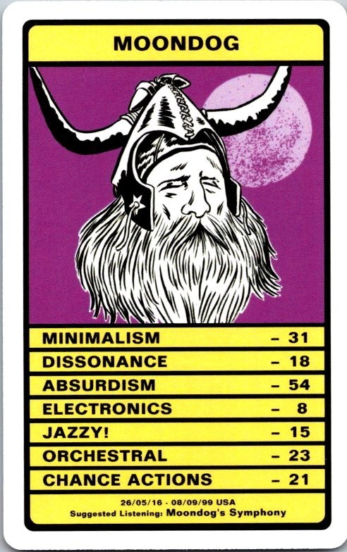 Avant Garde Composers MOONDOG art cards Gazoo pack fresh Free Ship | eBay