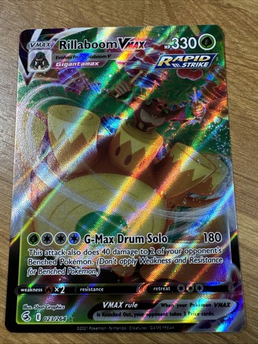 Rillaboom VMAX 023/264 Ultra Rare Holo - Fusion Strike | eBay