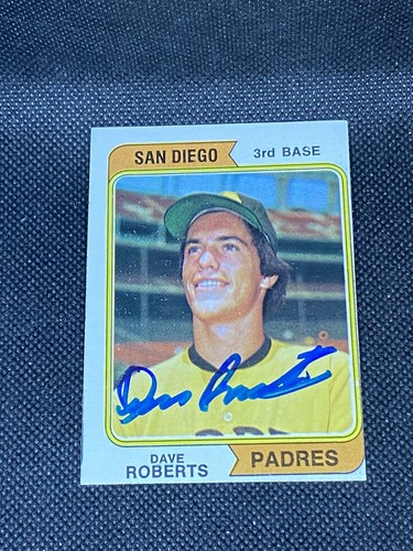 Dave Roberts 1974 Topps #309 San Diego Padres Signed Auto Autographed ...