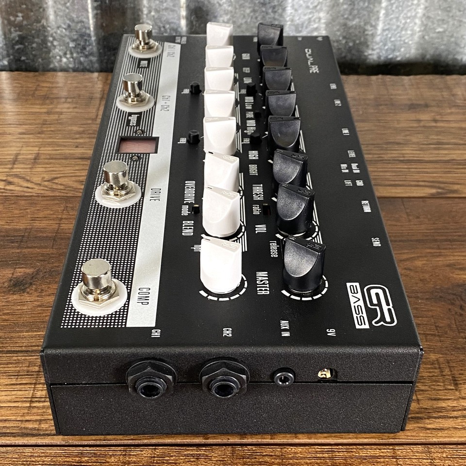 GR Bass DUAL PRE Two Channel Bass Preamp Overdrive Compressor Tuner ...