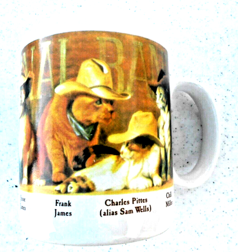 Leanin' Tree Cowboy Cats - The James Younger Gangs Last Raid Mug ...
