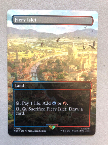 Mtg Carte Magic Assassin's Creed Fiery Islet Borderless FOIL NM | eBay