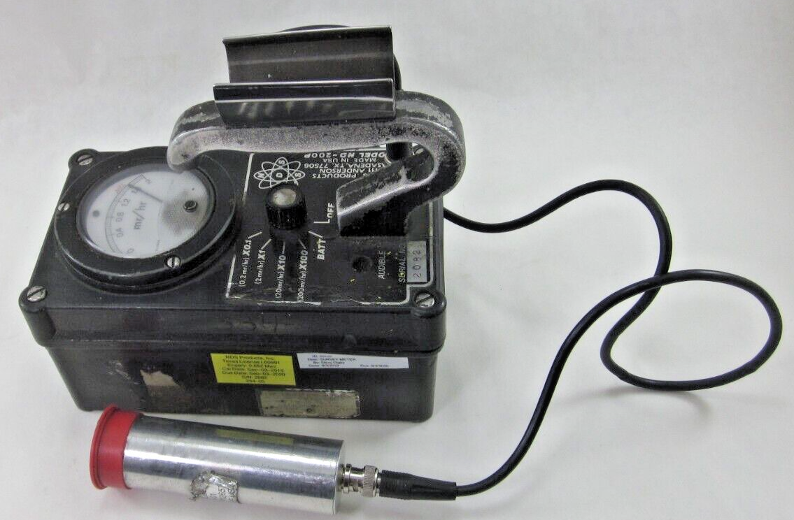 NDS ND-200P Gamma Survey Meter With Probe EW101-01 Tested Working, Cal ...