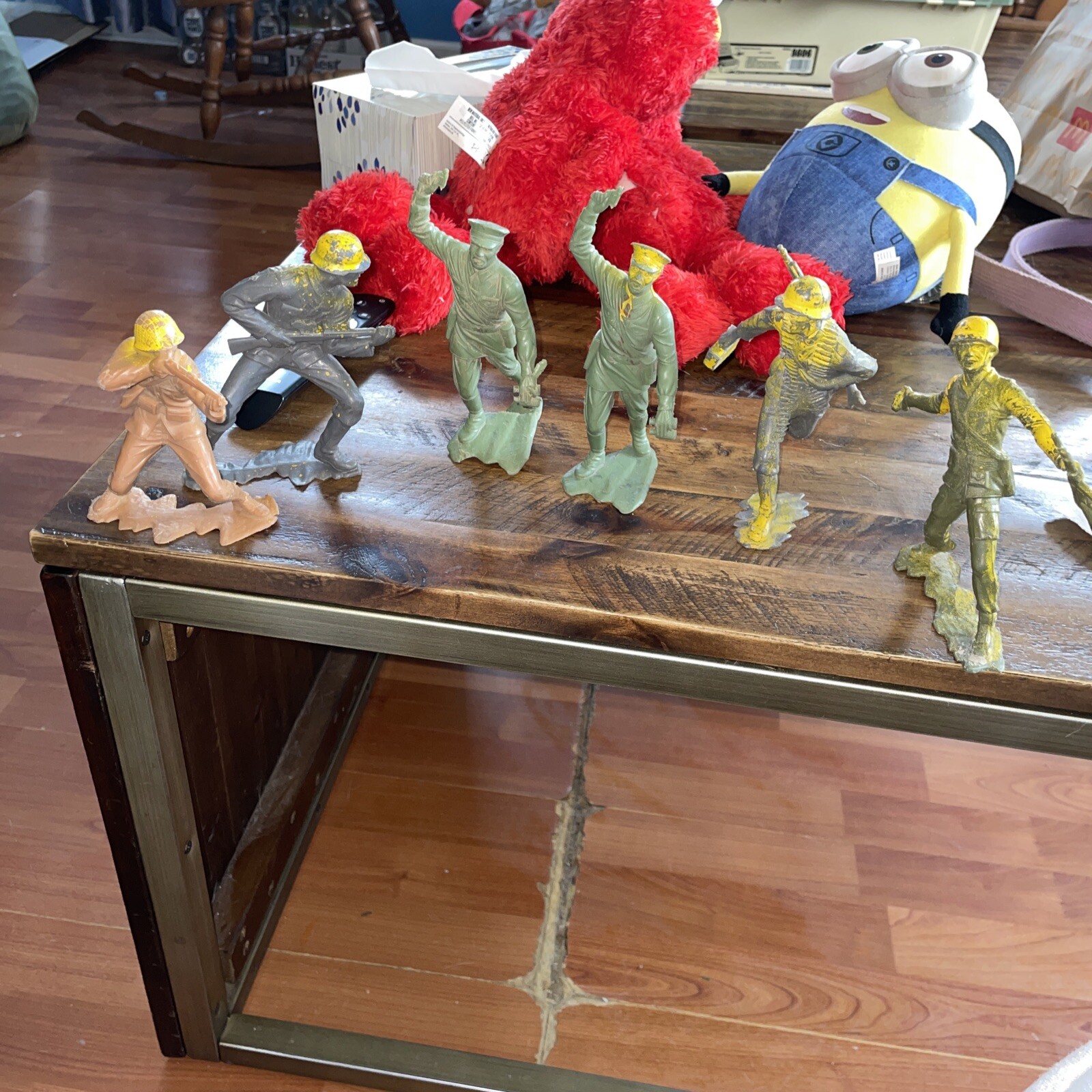 LOT OF 5 LOUIS MARX 1963 6" TOY SOLDIER FIGURES WWII MCMLXIII WW2 Plus ...