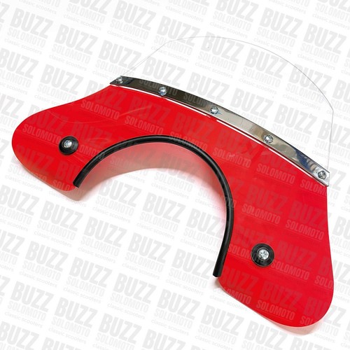Vespa PX PE T5 CLassic LML Mod Flyscreen With Fixings in Red Cuppini ...