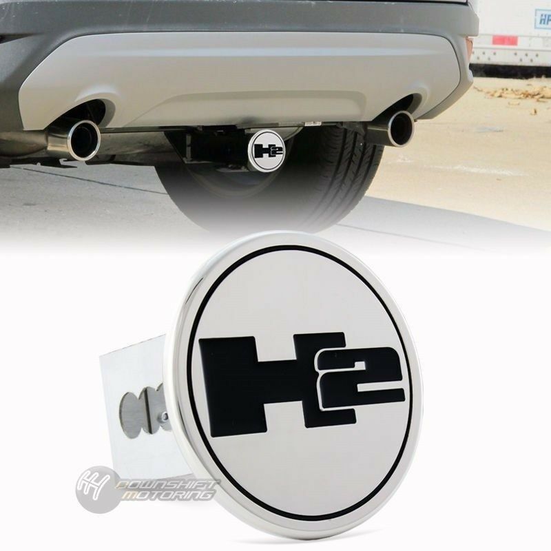 Hummer H2 Logo Chrome Stainless Steel Hitch Cover Cap For 2" Trailer ...