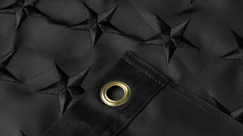 All Black American Flag 3x5 ft Embroidered 600D Nylon US USA Blackout ...