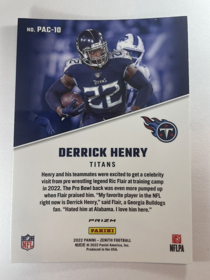 2022 Panini Zenith 1992 Pacific Derrick Henry Silver Prizm #PAC-10 ...