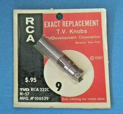 Vintage RCA 106529 Fine Tuning Knob -Exact Replacement by TVD RCA 232C ...