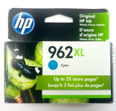 GENUINE HP 962XL CYAN Ink Cartridge 3JA00AN OFFICEJET PRO 9010 9015 ...