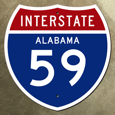 Alabama interstate route 59 highway marker road sign 18x18 Birmingham ...