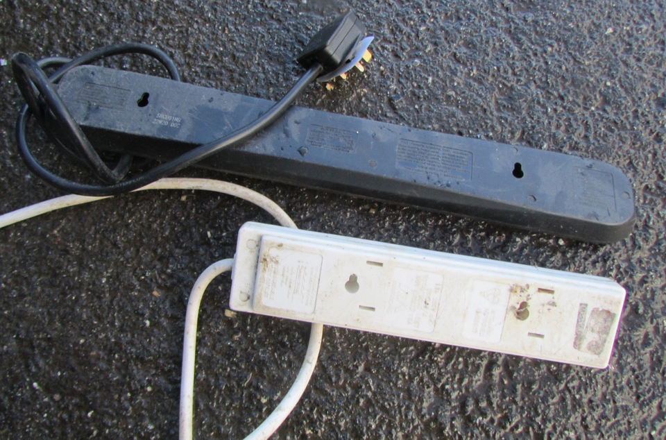 2x Extension Cables 6 socket & 4 Socket extensions 240 & 50V | eBay UK