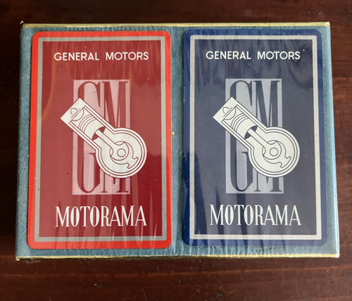 Vintage General Motors Motorama Promotional Playing Cards - New in Box ...