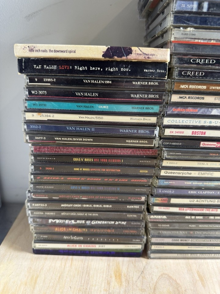 Lot of 120+ Rock Metal Grunge CDs Metallica Nirvana Pearl Jam Foo ...
