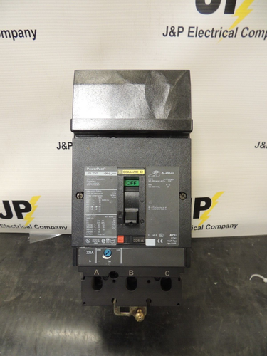 💥SQUARE D 225A POWERPACT I-LINE CIRCUIT BREAKER 3 POLE 600 VAC 250 VDC ...