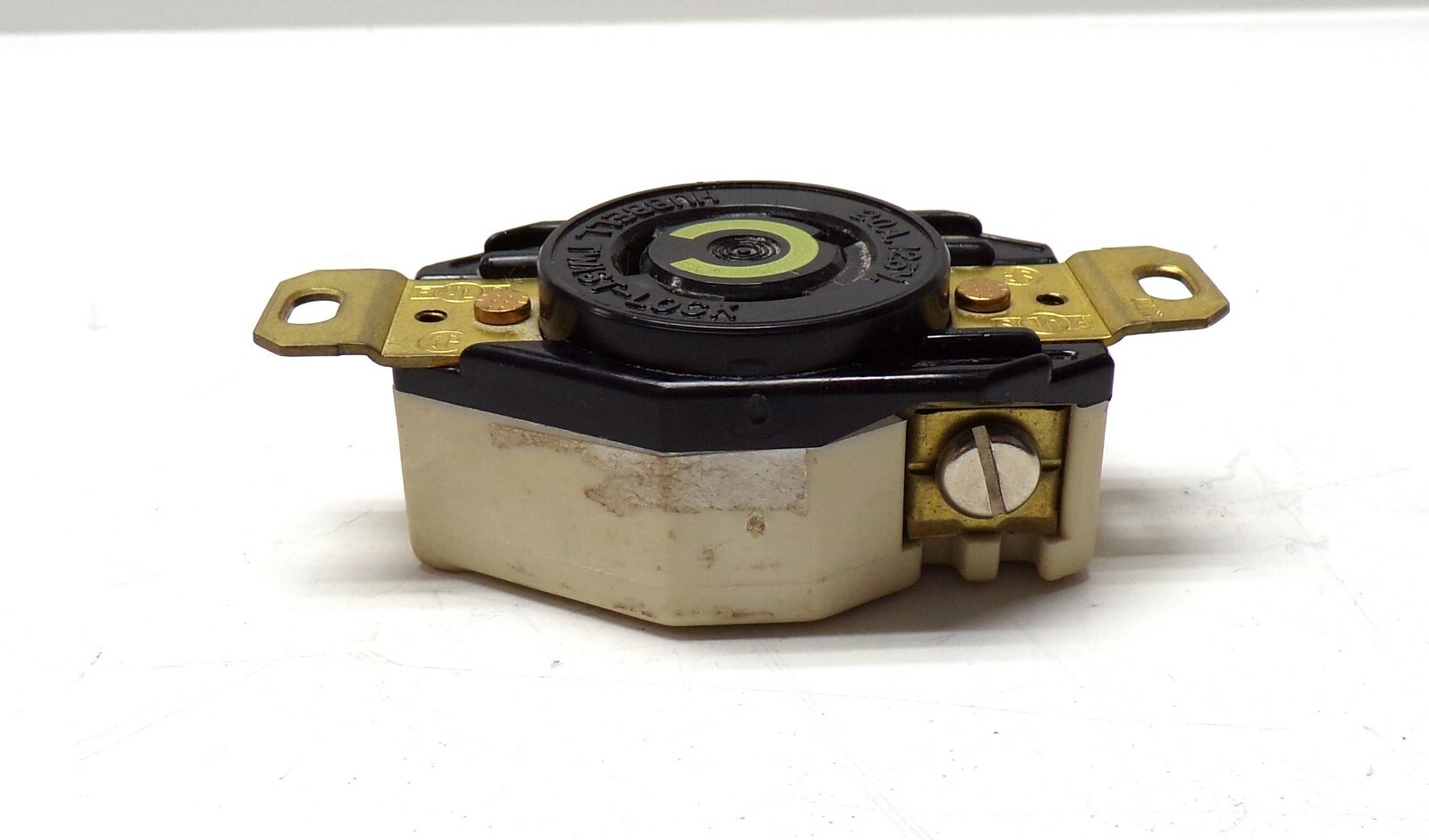 HUBBELL, TWIST-LOCK RECEPTACLE, SINGLE, FLUSH, 20 A, 125 V, HBL2310 | eBay