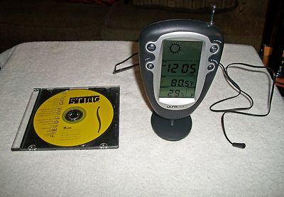 ULTRONIC RADIO / CLOCK / TEMPERATURE / HUMIDITY / MOON PHASE UNIT WITH ...