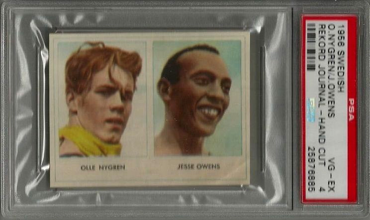 1956 Swedish Rekord Journal Jessie Owens Olle Nygren PSA 4 VG-EX Hand ...