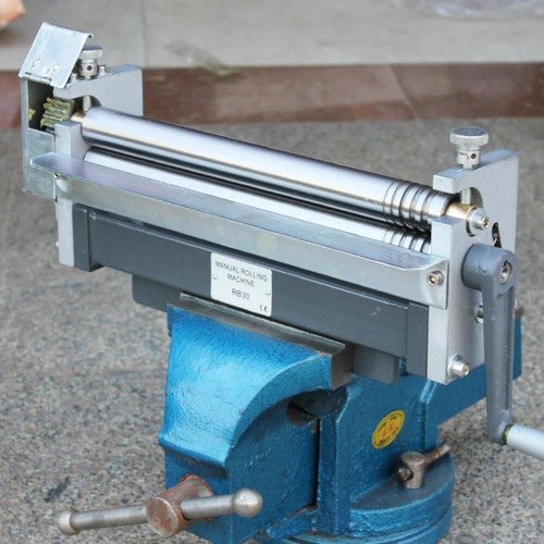 320mm Small manual plate rolling machine Rolling steel plate Galvanised ...