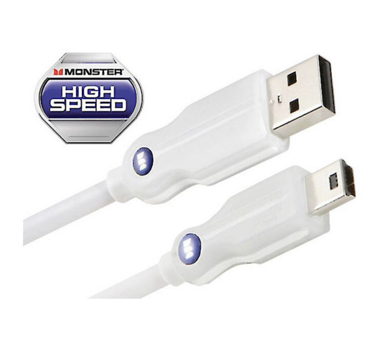 Monster Essentials Cable USB-A - Mini USB-B .45m 1.5ft | eBay