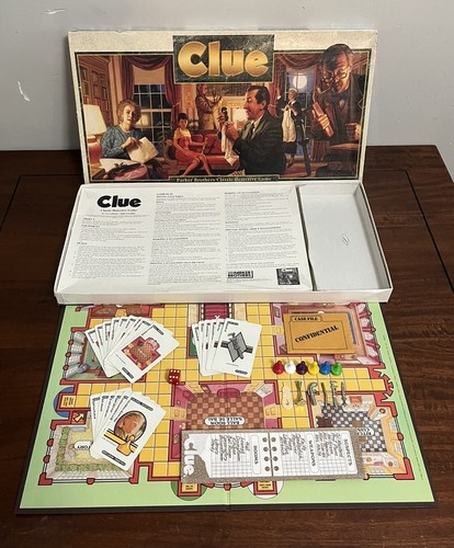 VINTAGE Clue 1992 Edition Classic Board Game Long Box Parker Brothers ...