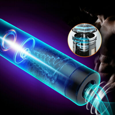 Water Vacuum Pump Suck Stroker Male Masturbator Penis Training Enlarger ...
