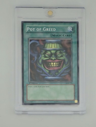 Yu-Gi-Oh! Pot of Greed LOB-119 Rare 1st Edition NM | eBay
