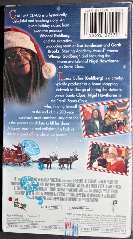 CALL ME CLAUS (vhs) Whoopi Goldberg, Nigel Hawthorne. NEW. Sealed. Rare ...