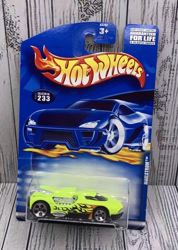 Hot Wheels Blue Card Mainline Maelstrom Diecast Car #233 Lime Green New ...