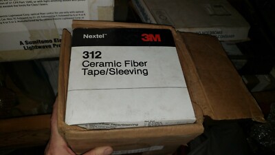 3/4" 3M Nextel 312 Braided High Temp Ceramic Sleeving 50ft Roll ...