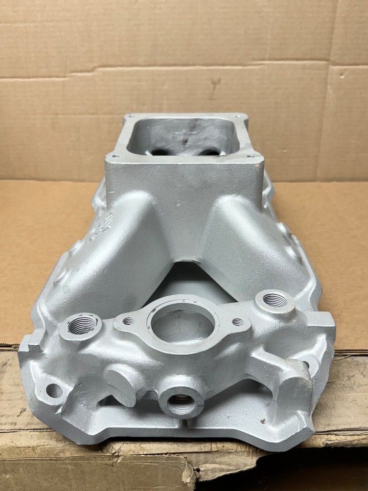 NEW NOS Weiand 7522 Team-G Intake Manifold BBC Chevy Square Port 4500 ...