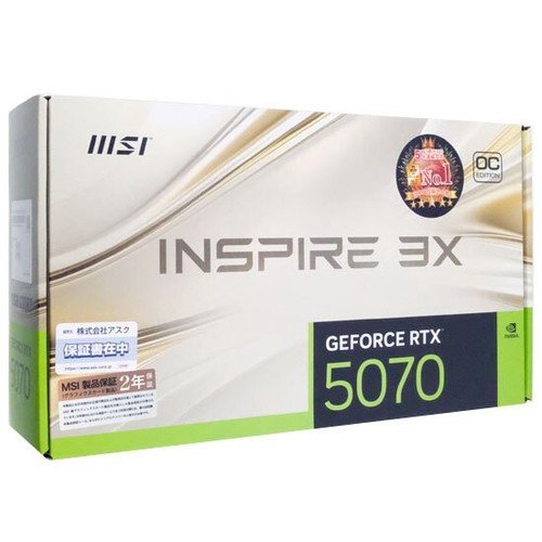 MSI GeForce RTX 5070 12G INSPIRE 3X OC PCIe Graphics Card Used | eBay