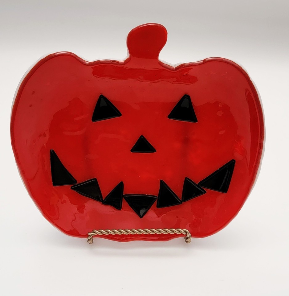 Lot of 2 Evergreen 14" Ceramic Bat Serving Dish & Unbranded Jack-o ...