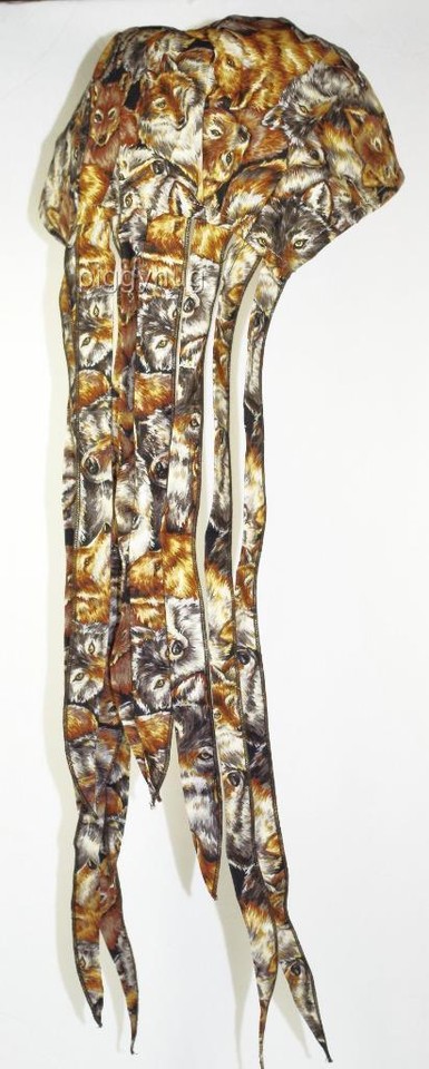 skull cap hat do du doo rag wolves sweat band made in USA wolf | eBay