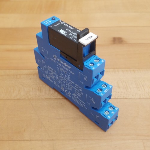 Finder 93.02.7.024 Relay Socket w/41.81.7.024.8240 Solid State Relay ...