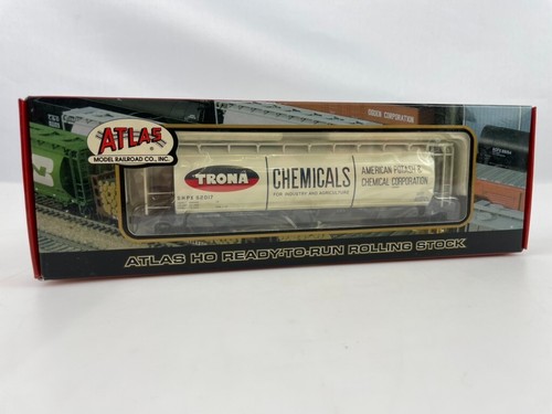 Atlas 1974-2 HO Scale Trona SHPX ACF 3-Bay Cylindrical Covered Hopper #62017 | eBay