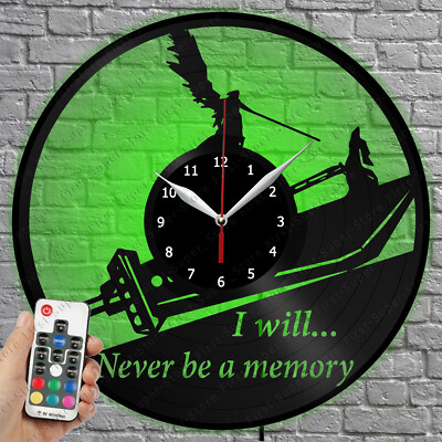 LED Clock Final Fantasy Vinyl Record Wall Clock Led Light Wall Clock ...