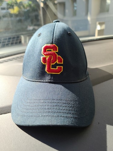 Usc Trojans Fight On Team Trojan Headgear Flexfit Navy SC Logo Fan Team ...