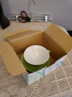 Mary Kay Porcelain Heart Shaped Tea Cups Green with Box | eBay