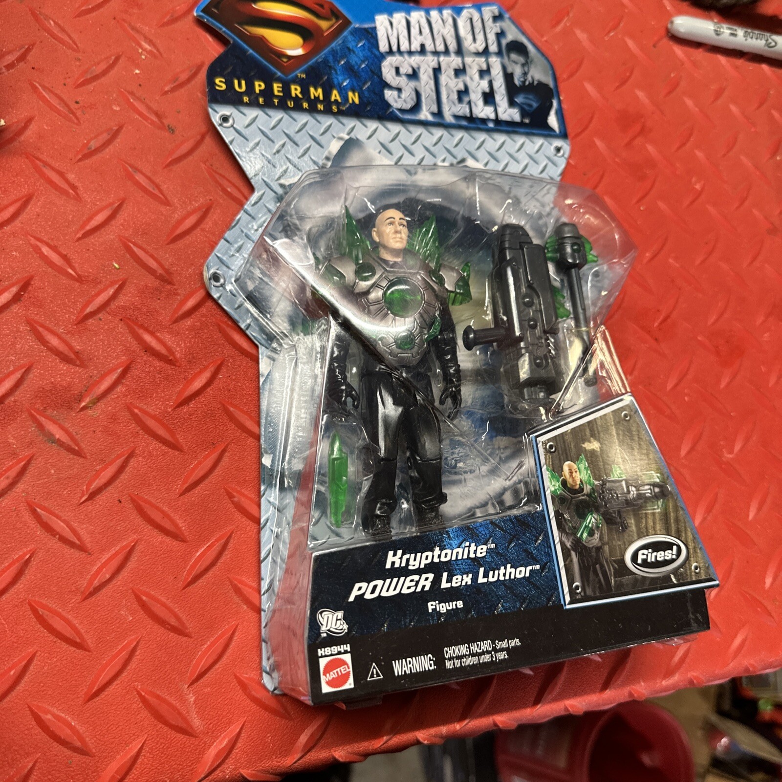 Superman Returns Kryptonite Power Lex Luthor Mattel 5in Figure 4 S100 ...