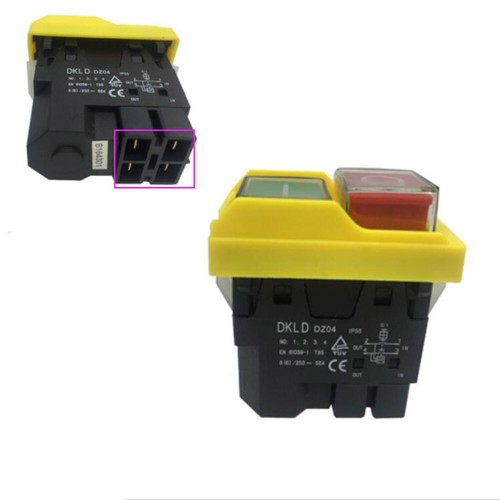 DKLD DZ04 4Pin Waterproof Electromagnetic Pushbutton Switch for ...