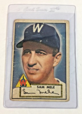 1952 Topps #94 Sam Mele Washington Senators Baseball Card | eBay
