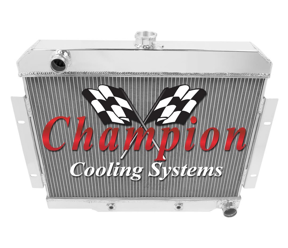 4 Row ER Champion Radiator,2 10" Fans - 1970 - 1985 Jeep CJ Series ...
