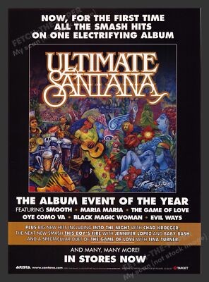 Ultimate Santana Release Cover Artist Michael V. Rios 2007 Print Advertisement | eBay
